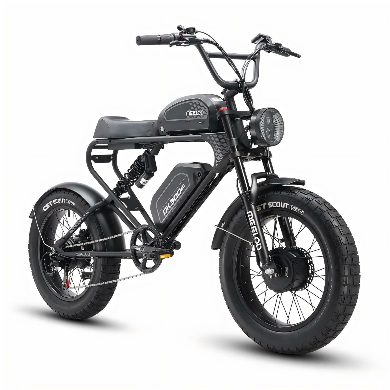 MEELOD DK300 MAX 20" Retro Moped Style Electric Bike 750W(1200W Peak ...